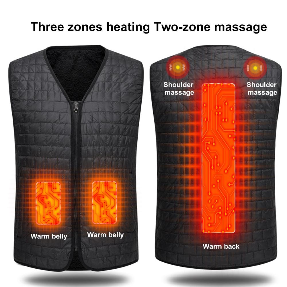 Winter Smart Massage Heating Vest Adjustable Tempe... – Grandado