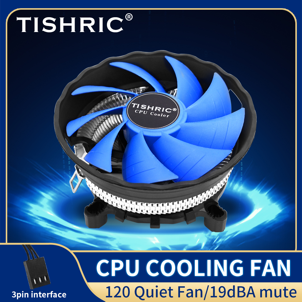 TISHRIC CPU Cooler Cooling Fan 3Pin PWM PC Process... – Vicedeal