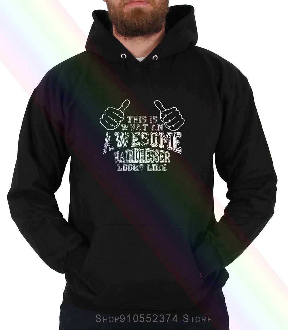 Wha An Awesome Hairdresser Looks Like Men's Hoodie... – Grandado