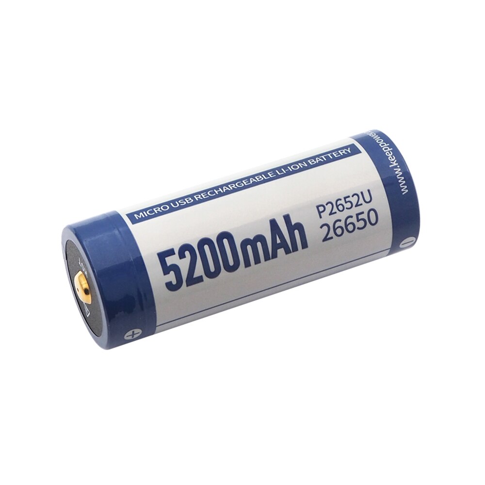 1 pcs Keeppower USB charging Battery 26650 5200mah... – Grandado