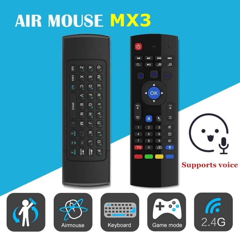 2.4G MX3 Air Mouse Smart Voice Remote Control RF W... – Grandado