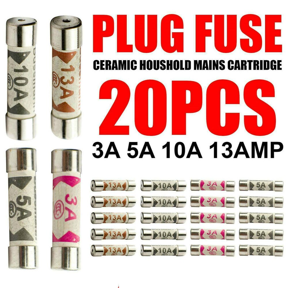 20pcs Mixed Cartridge Ceramic Domestic Fuses 230 V... – Grandado