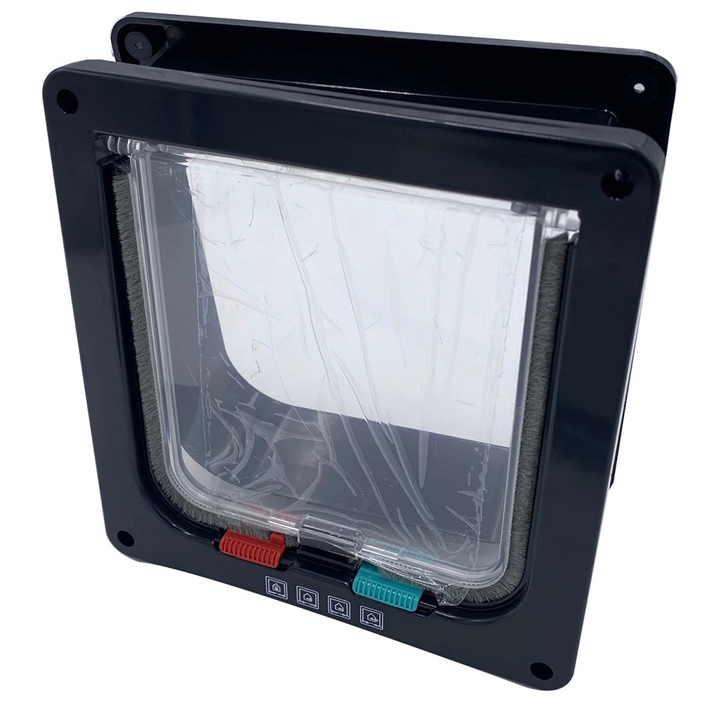 Cat Flap Door with 4 Way Security Lock Dog Flap Do... – Vicedeal