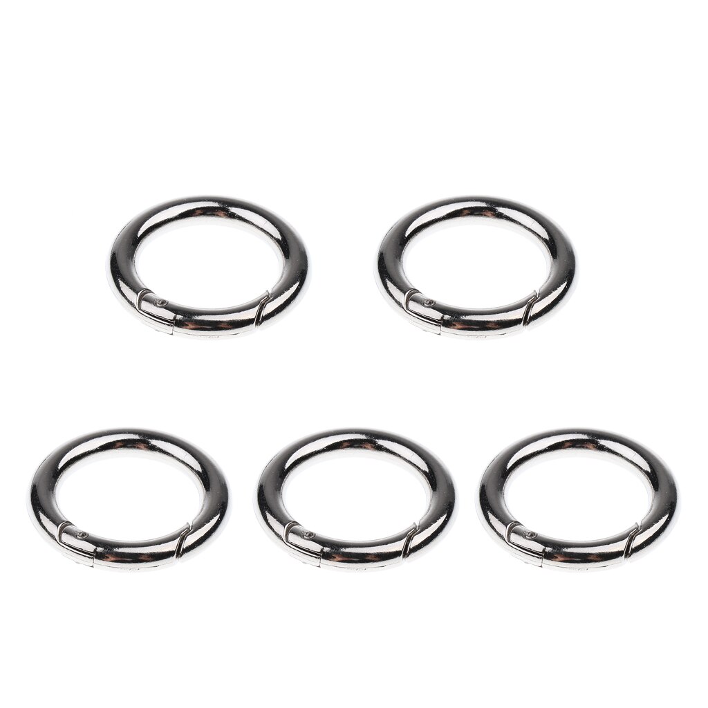 5x runde karabinhager camping fjeder snap clips kr... – Vicedeal
