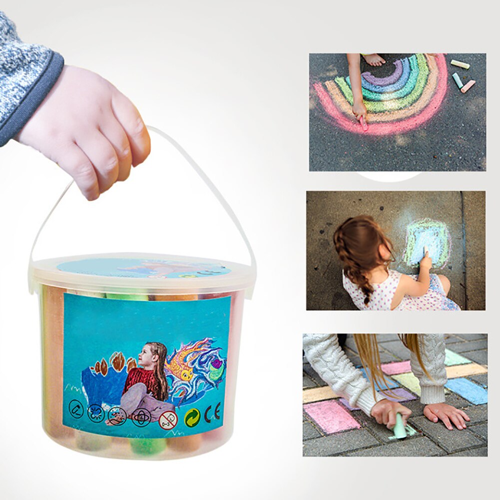 20PCS 5 Color Large Washable Outdoor Bulk Chalk St... – Grandado