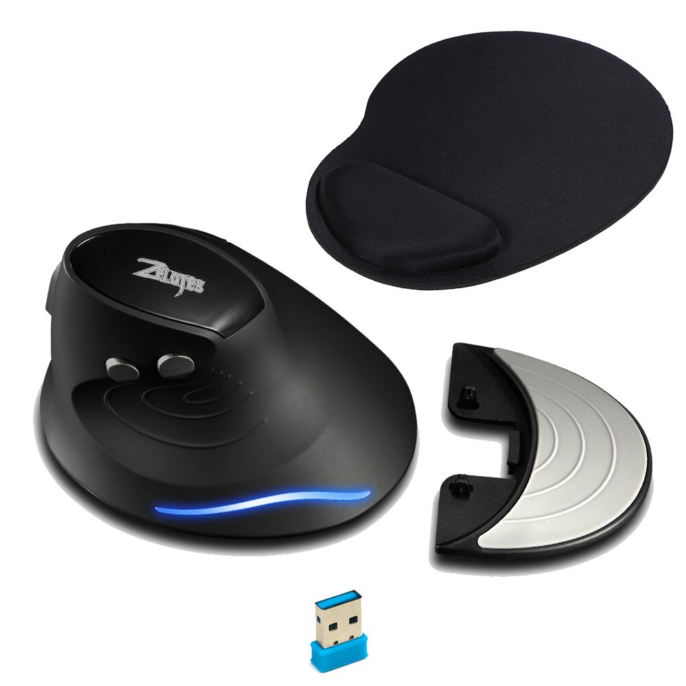 ZELOTES-ratón Vertical F-17 para juegos, Mouse ópt... – Grandado