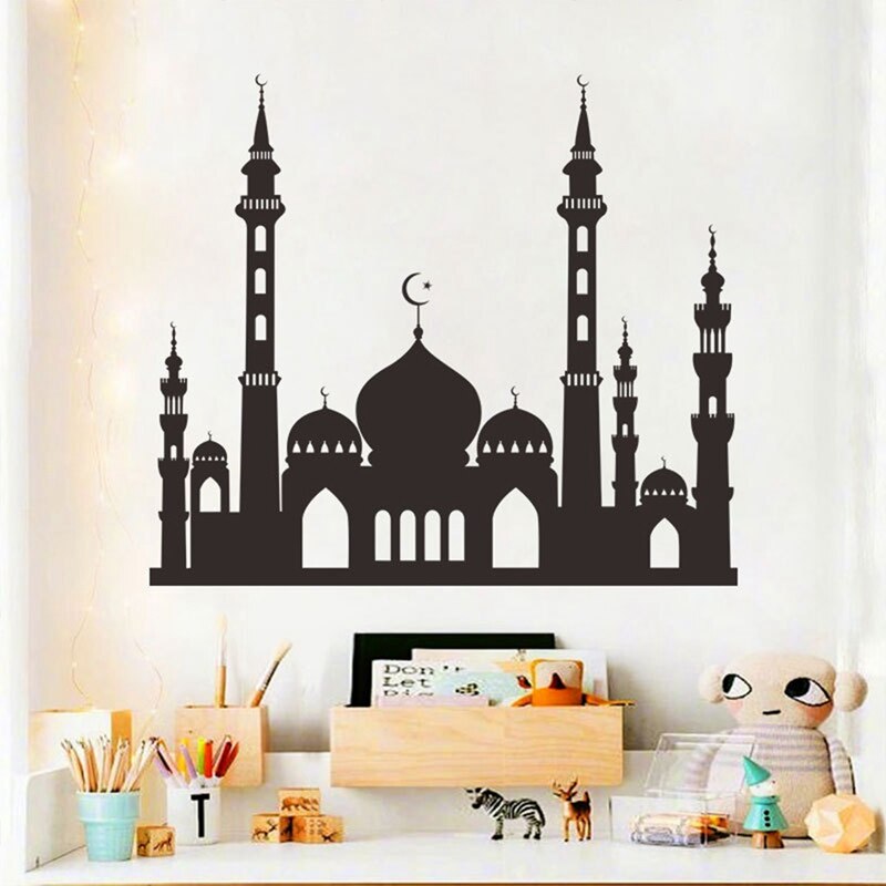 Ramadan Home Wall Sticker Eid Mubarak Decor Lanter... – Grandado