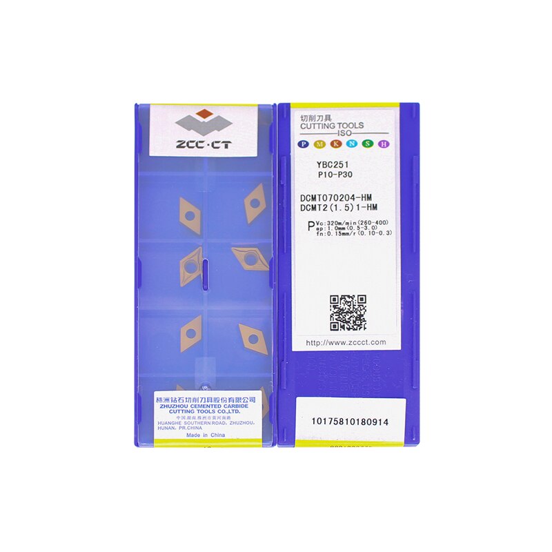 DCMT070204-HM YBC251 10pcs Original CHINA ZCCCT Tu... – Grandado