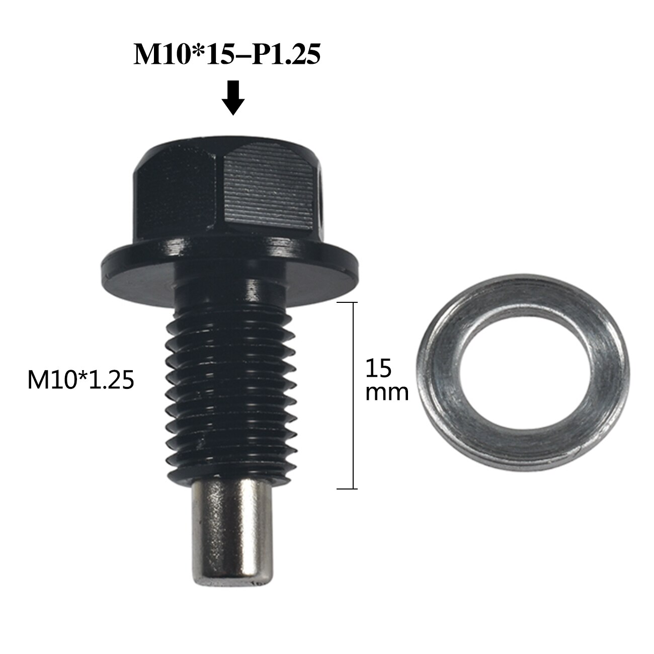 2Pcs M10x15 Magnetic Motor Öl Ablauf Mutter Schrau... – Grandado