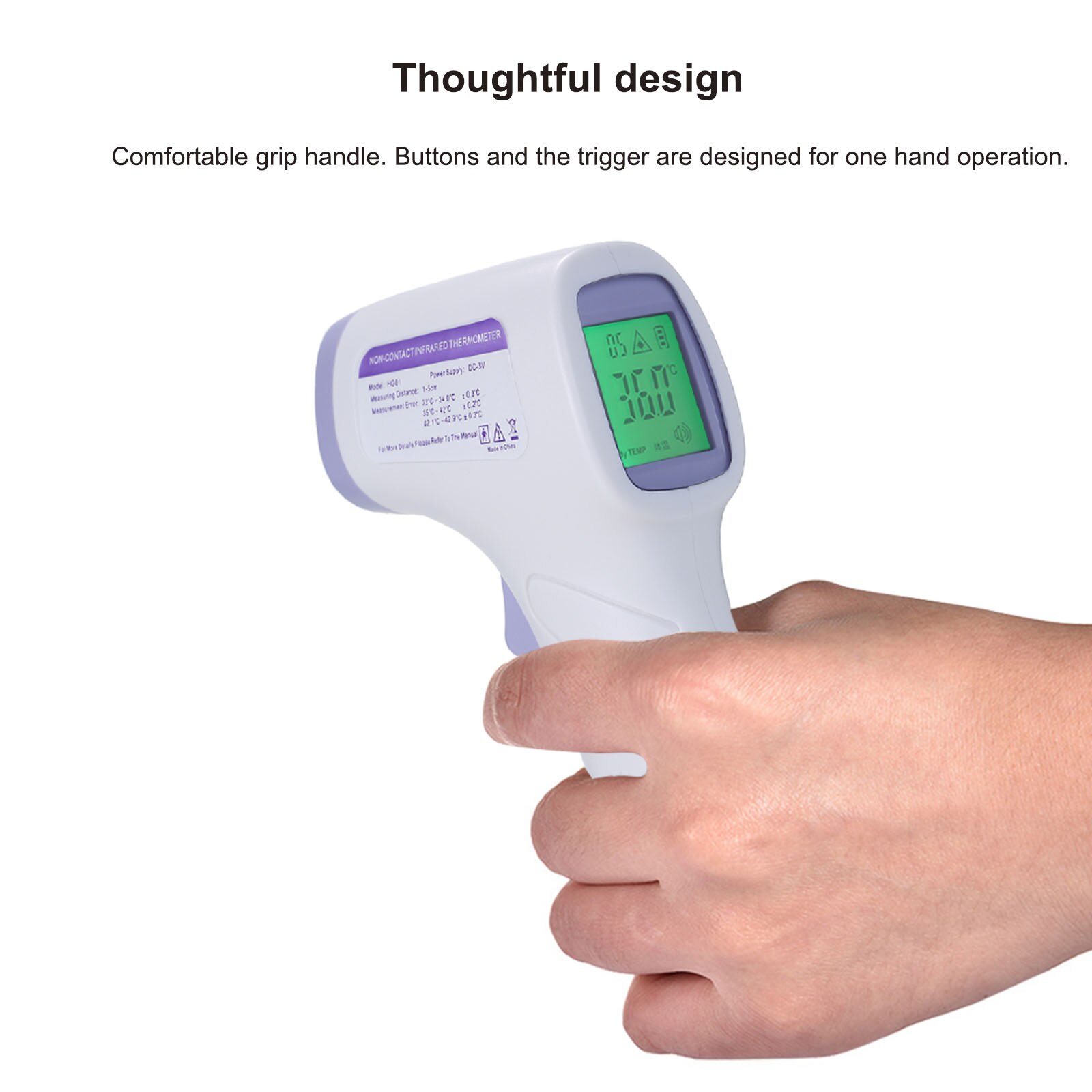 Non-Contact Thermometer Forehead Thermometer Tempe... – Grandado