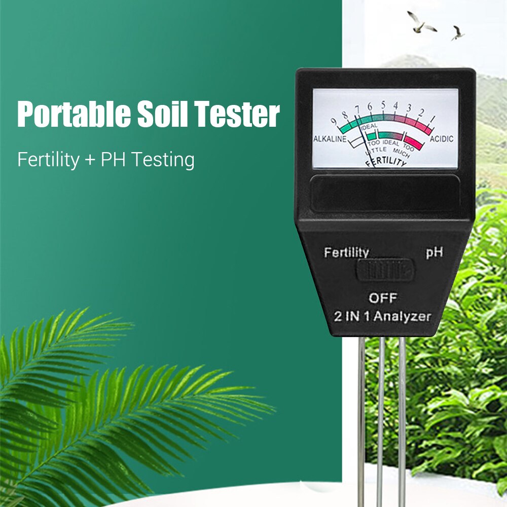 2 in 1 Soil PH Fertility Analyzer Pointer Type Soi... – Grandado