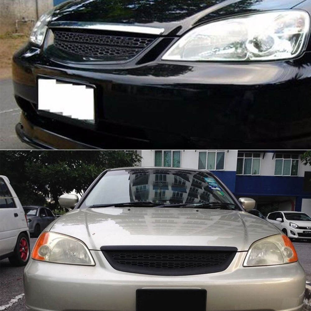 ABS TYPE-R STYLE GRILLE COVER GUARD FOR 01-03 HOND... – Grandado