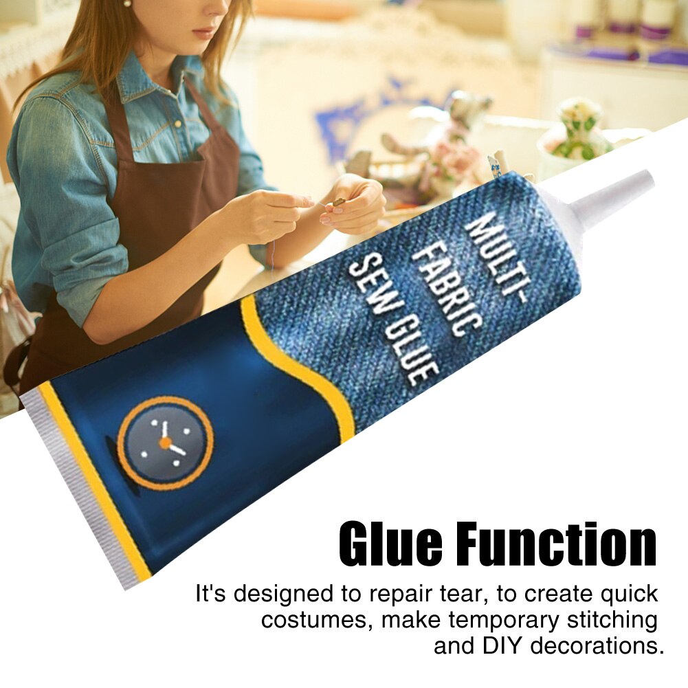 Fabric Glue Home Fast Dry Stitch Patches Adhesive ... – Vicedeal