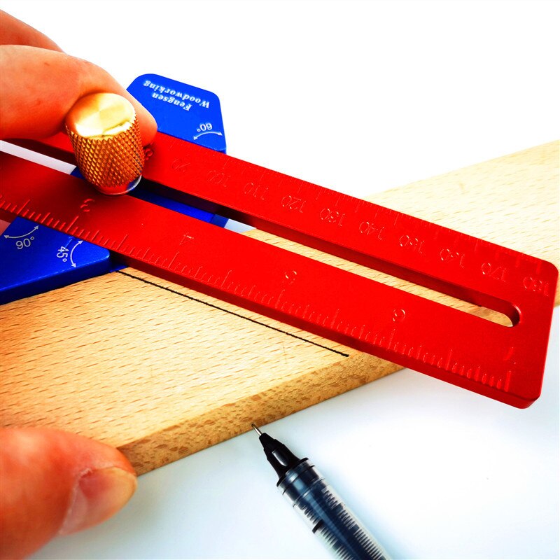 Marking Square Ruler 200/300/400mm Woodworking Mac... – Grandado