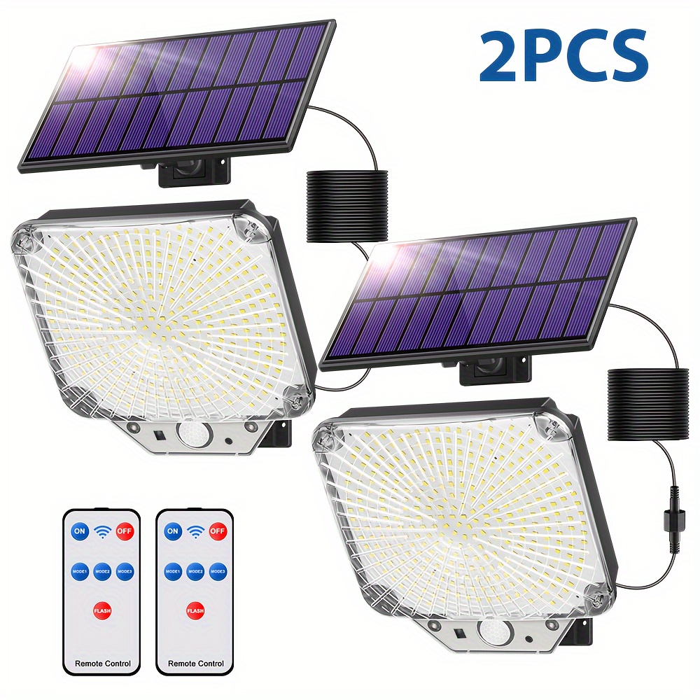 344 LED solar lights outdoor motion sensor flood l... – Vicedeal