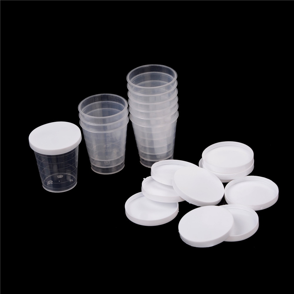 10 PCS 30ml Plastic Graduaeted Laboratory Test Cyl... – Vicedeal