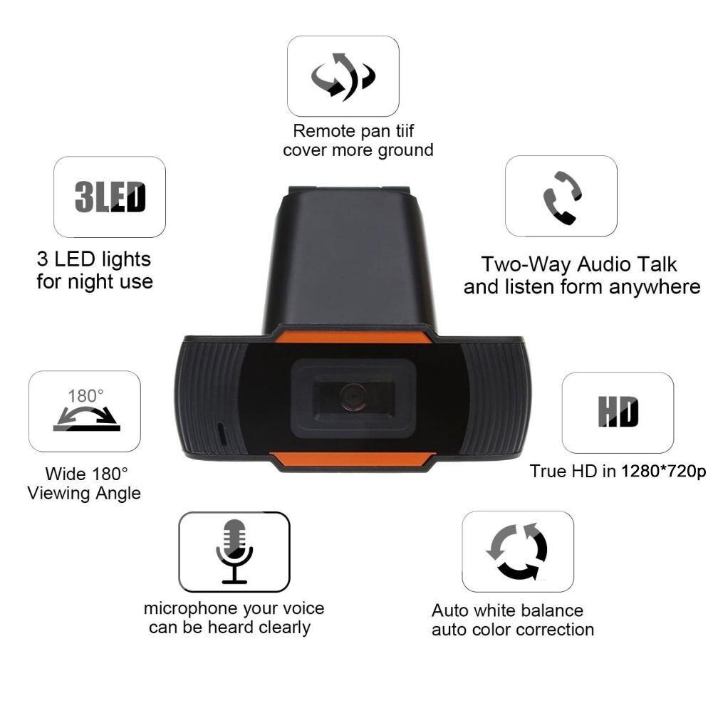 USB 2.0 HD Webcam 720P Drive Free Autofocus Video ... – Vicedeal