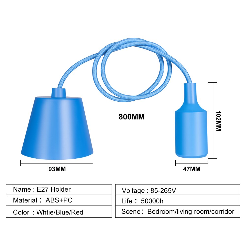 E27 Kroonluchter Base Lamp Holder Kleur Siliconen ... – Grandado