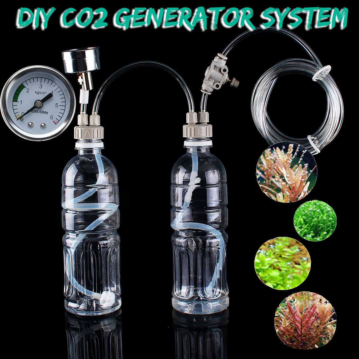 Aquarium DIY CO2 Generator System Kit With Pressur... – Grandado