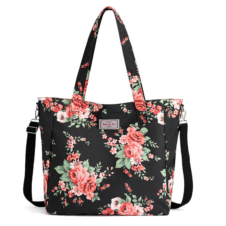 Women Handbag Big Size Tote Ladies Casual Flower P... – Grandado