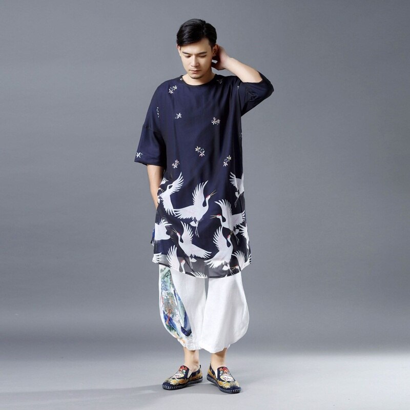 Traditionele chinese kleding voor mannen mannelijk... – Grandado