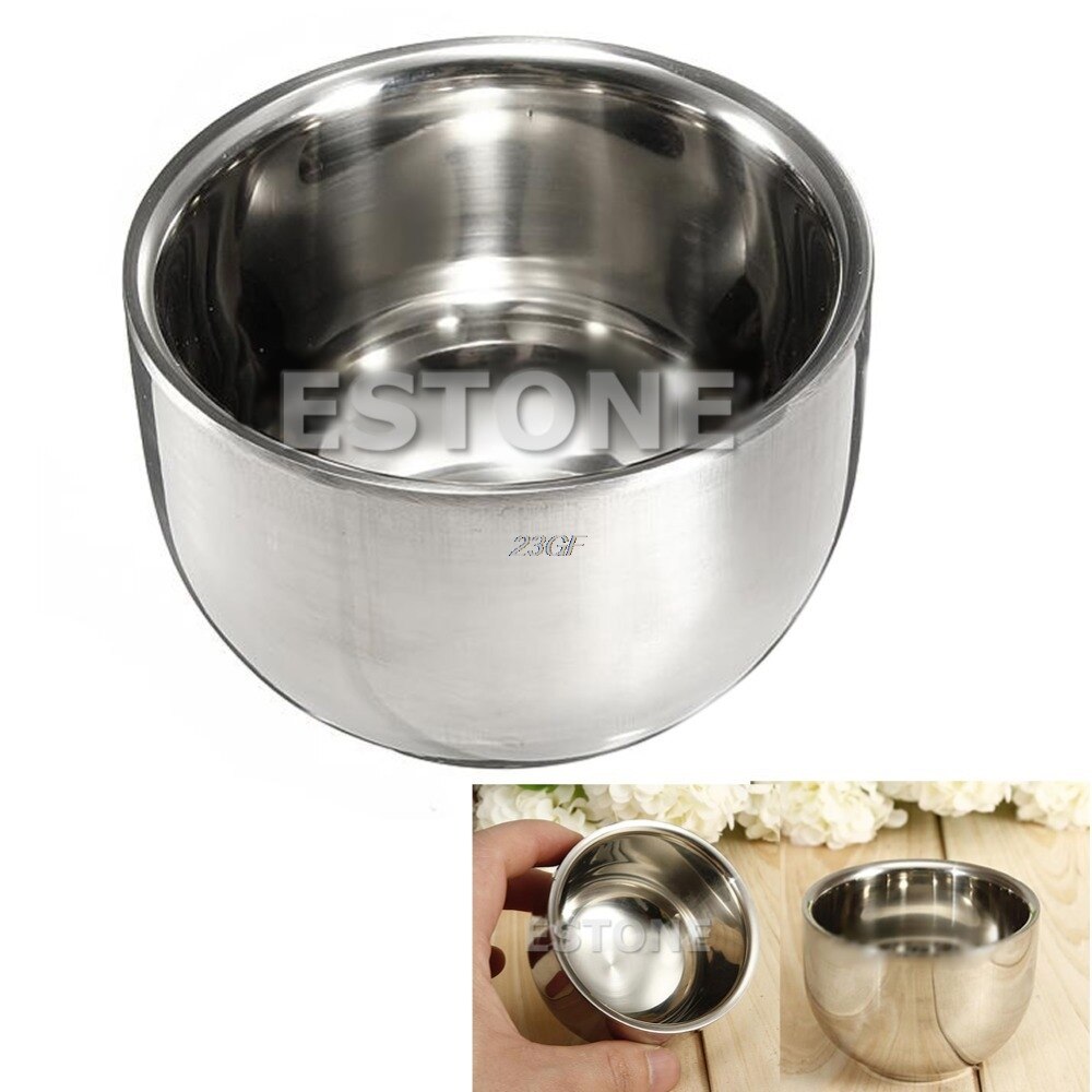 Stainless Steel Metal Shaving Shave Brush Mug Bowl... – Grandado