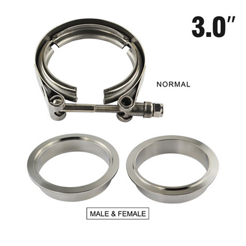 RESO-3" SUS 304 Steel Stainless Exhaust V Band Cla... – Grandado
