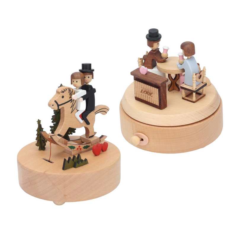 Music Melody Box Musical Box Wooden for Valentine&... – Grandado