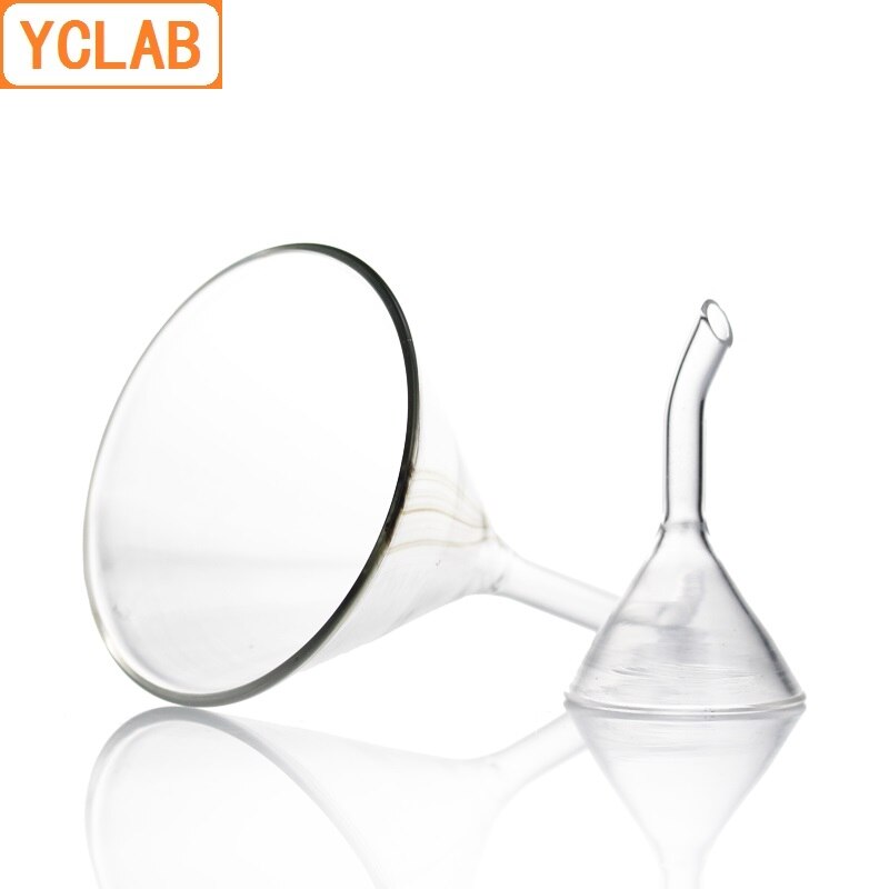 YCLAB 35mm Funnel Elbow Stem Glass Laboratory Chem... – Vicedeal