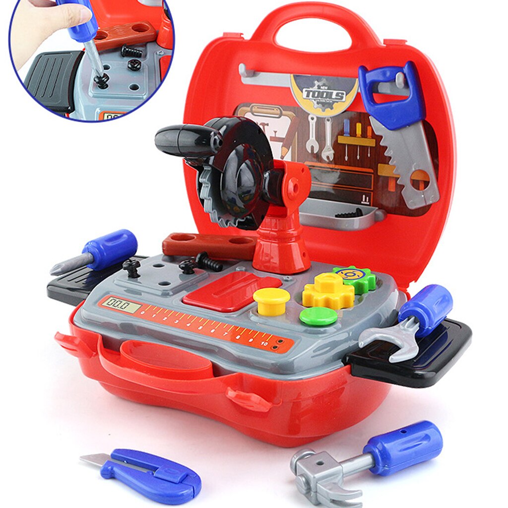 19Pcs Construction Tool Playset with Suitcase - Ki... – Grandado