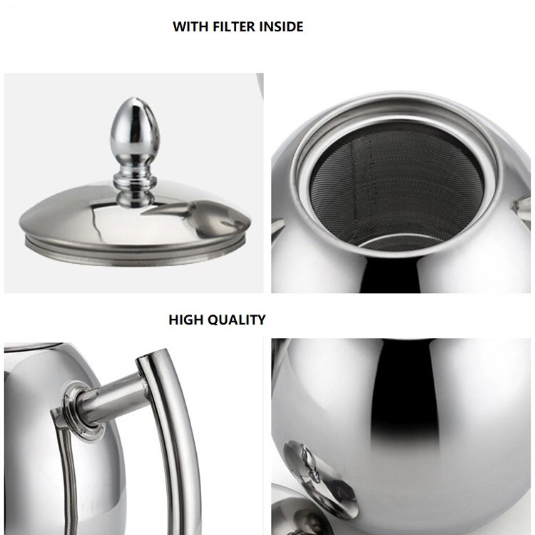 Kettle Thick stainless steel 1 Liter Teapot with F... – Vicedeal