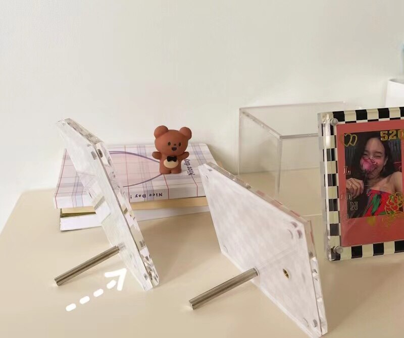 Acrylic Checkerboard 3-inch Photo Frame Photo Smal... – Vicedeal