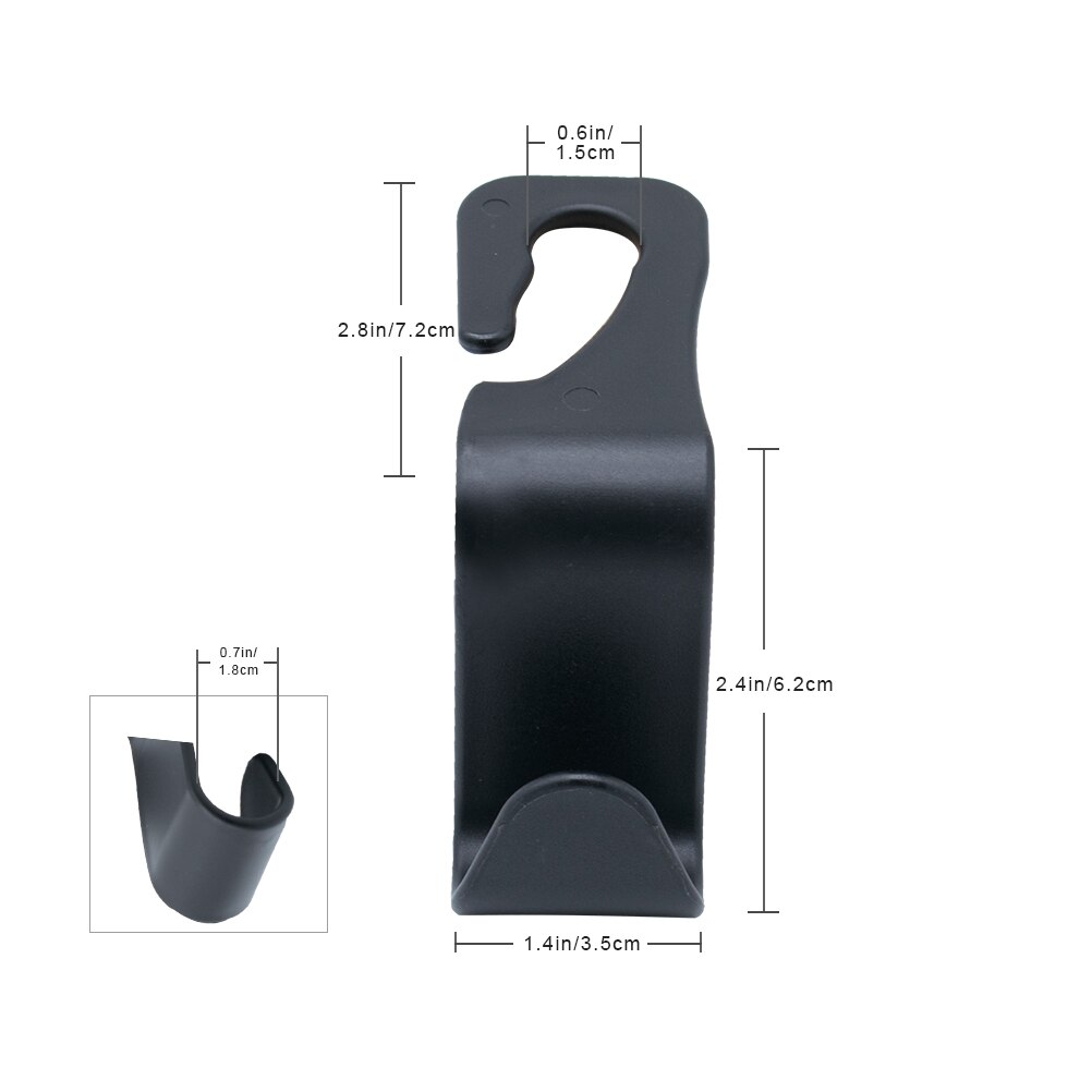 1 Pair Portable Car Chair Hooks Back Seat Hanger H... – Grandado