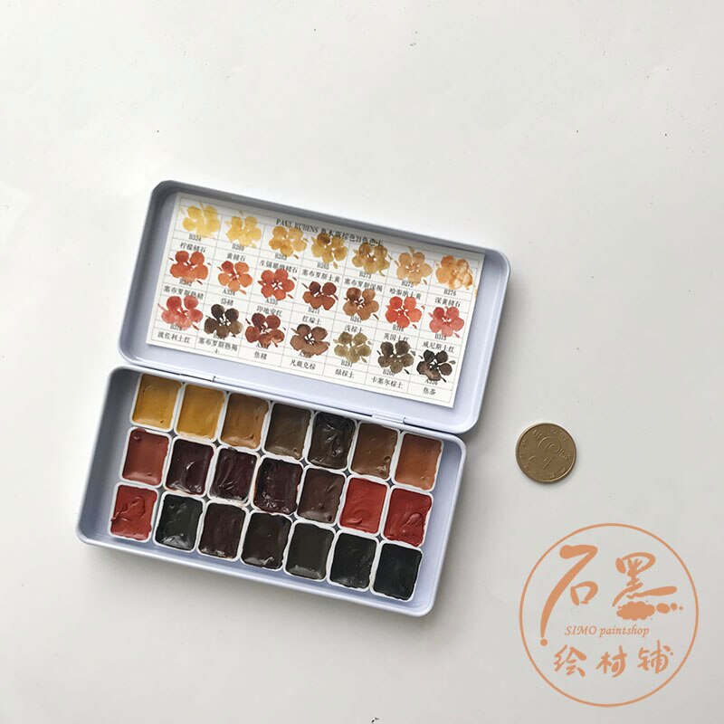 Pintura de acuarela empaquetada a mano, color cara... – Vicedeal