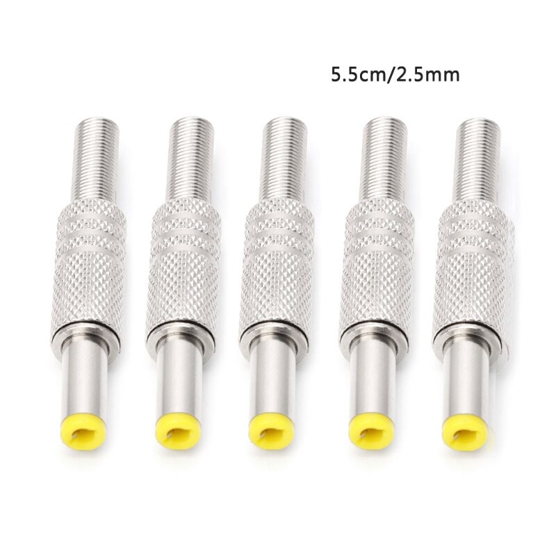 5 Stck 5,5x2,5mm DC Energie Jack Männlich Stecker ... – Grandado