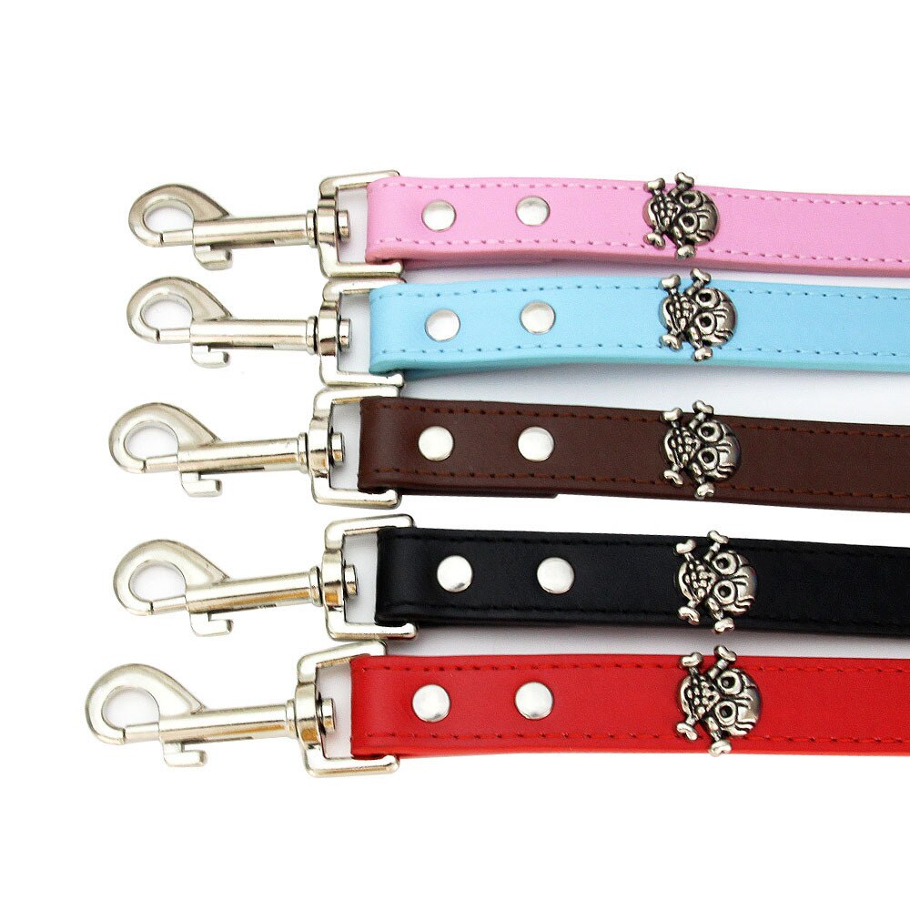 Leather Dog Leash Pet Dogs Leashes 5 Colors Solid ... – Grandado