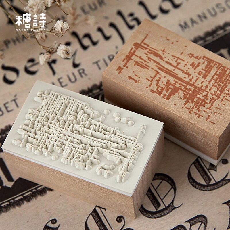 Vintage Basic grid number alphabet decoration stam... – Grandado