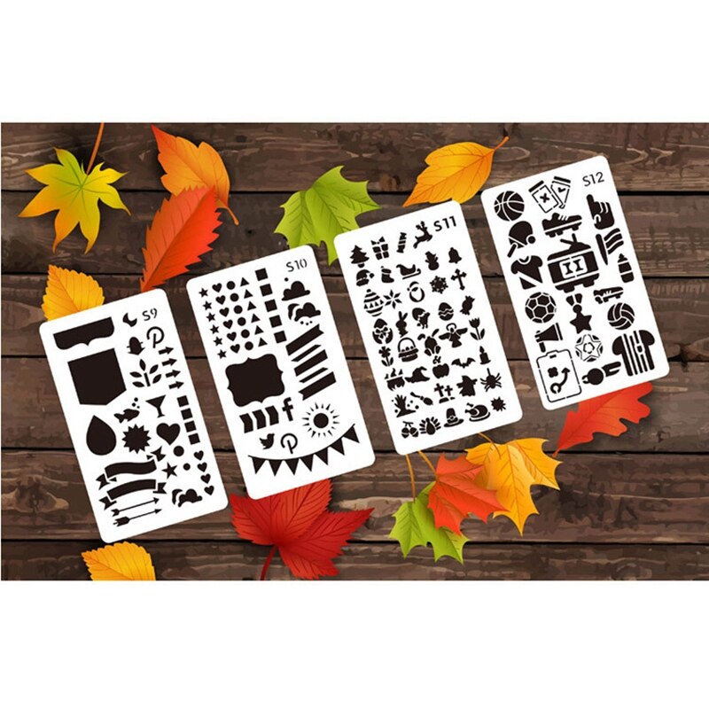 24PCS DIY Drawing Template Journal Stencils Theme ... – Grandado