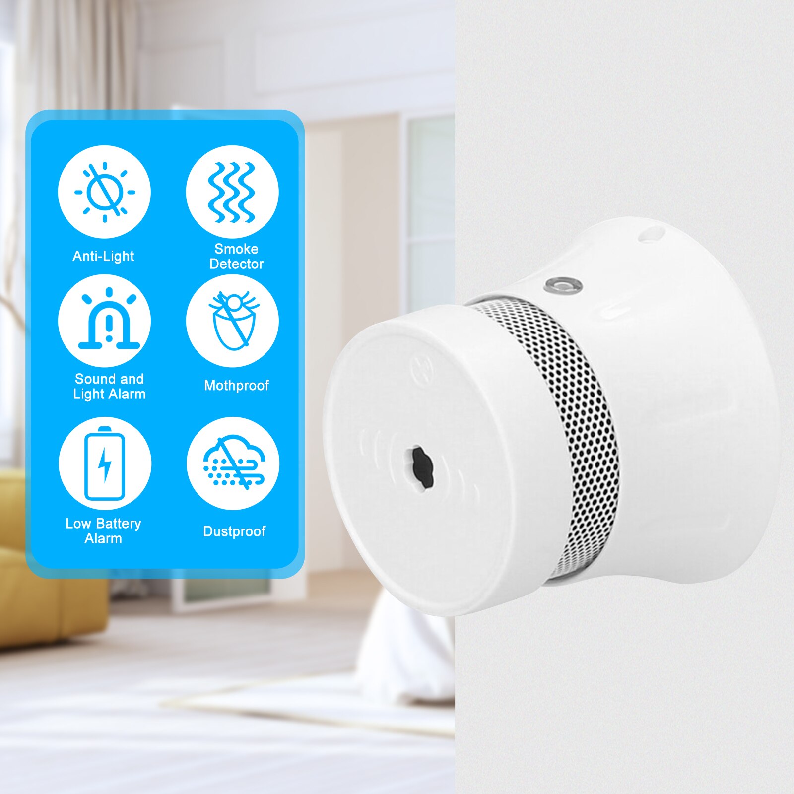 Standalone Optische Rookmelder Onafhankelijke Rook... – Grandado