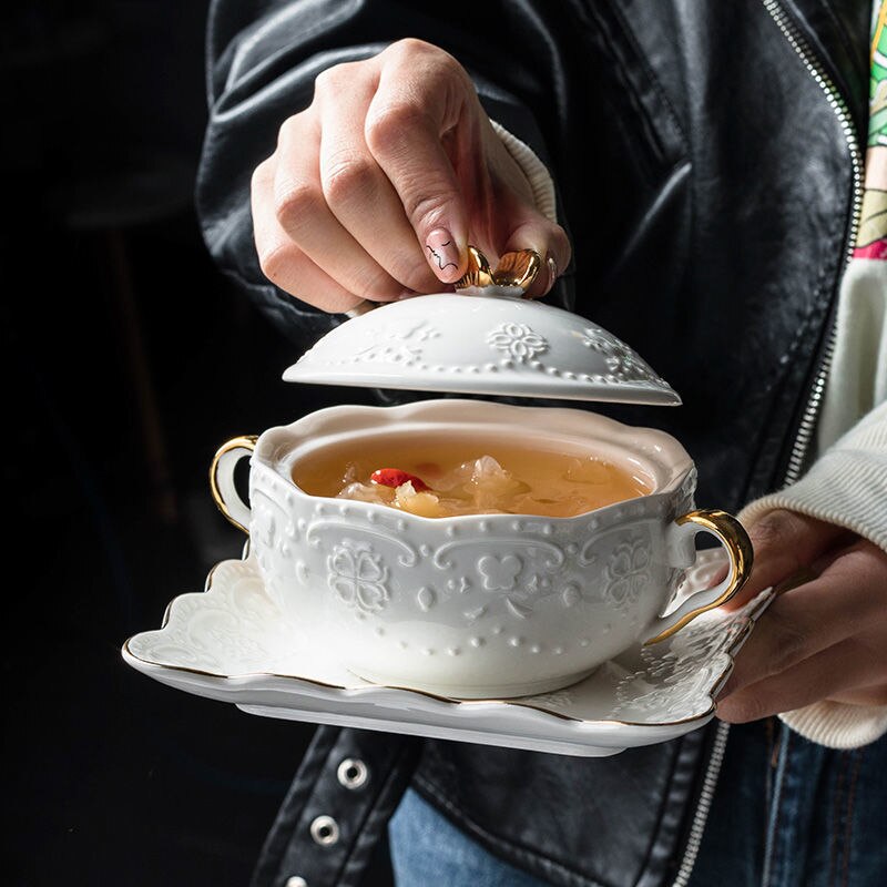 Vajilla pequeña de postre de estilo europeo, taza ... – Grandado