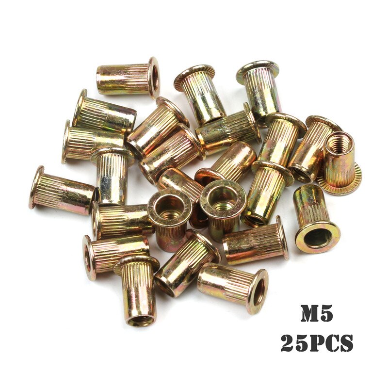 100PCS Carbon steel Rivet Nuts M4 M5 M6 M8 Flat He... – Vicedeal