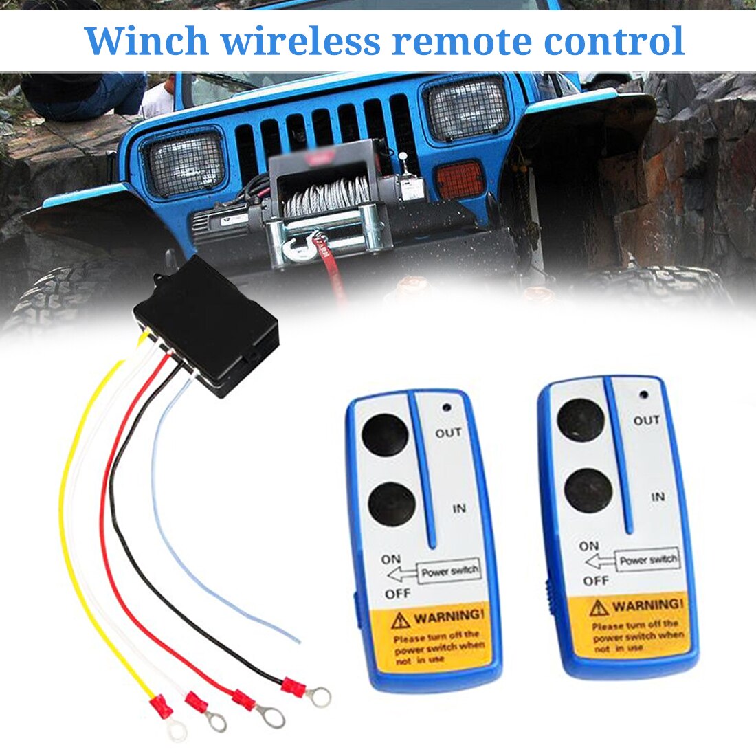 12V Car Wireless Winch Remote Control Dual Switch ... – Grandado