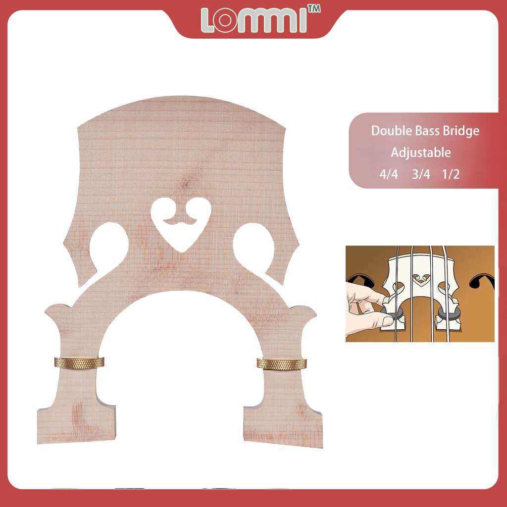 Lommi 4/4 3/4 1/2 Upright Bass Bridge Master Esdoo... – Grandado