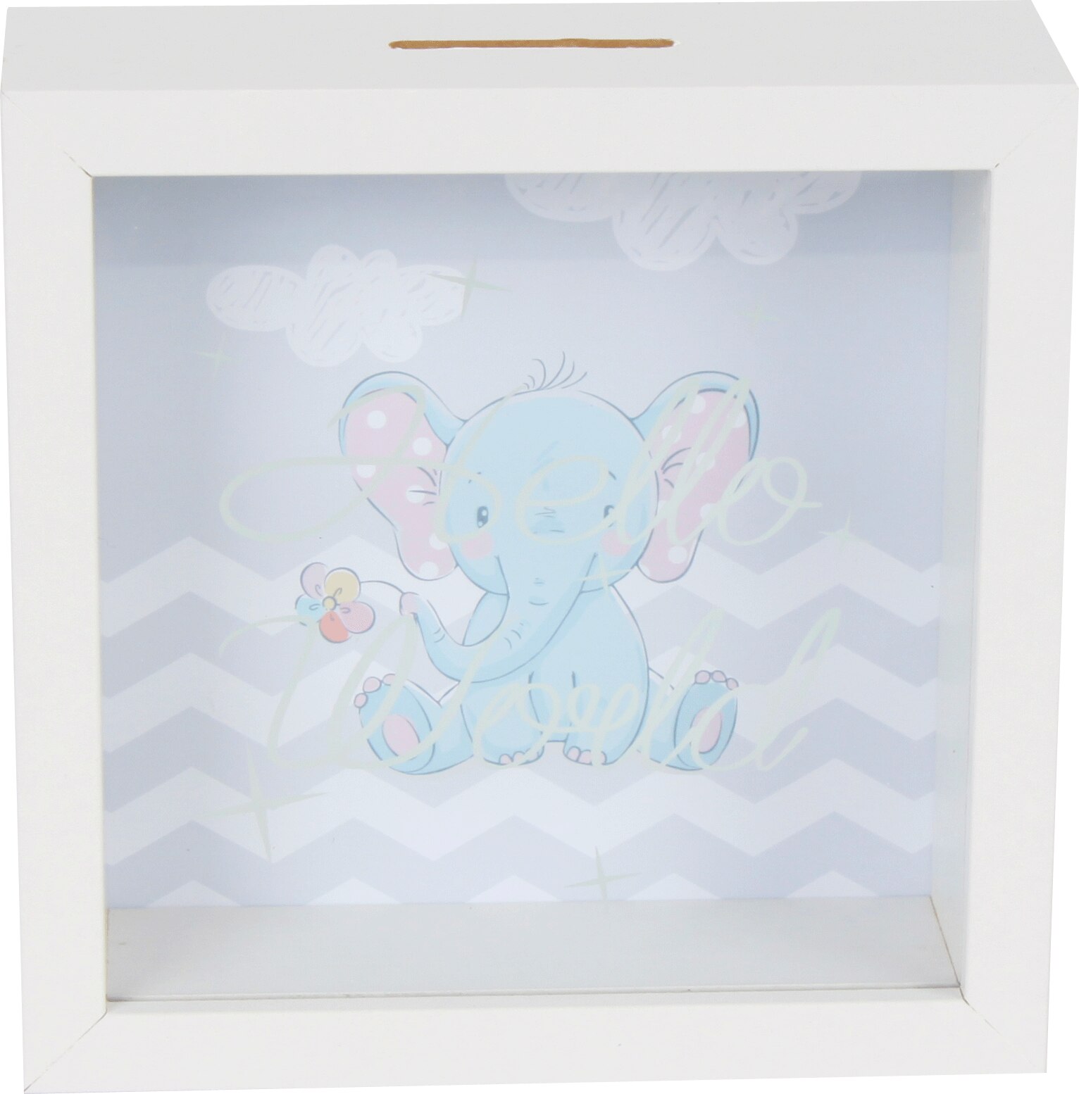 Hucha Madera Elefante Bautizos - Detalles y para b... – Grandado