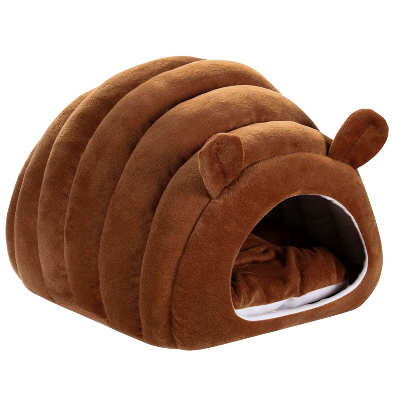 Pet Cat Bed Nest Warm Soft Velvet House for Dog Pu... – Grandado