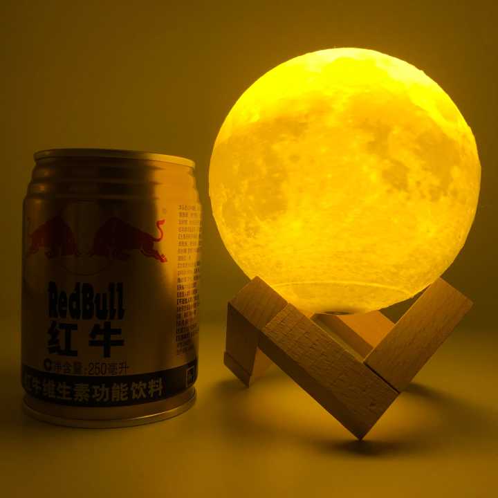 3D Print Moon Lamp Colorful Change Touch Usb Led N... – Grandado