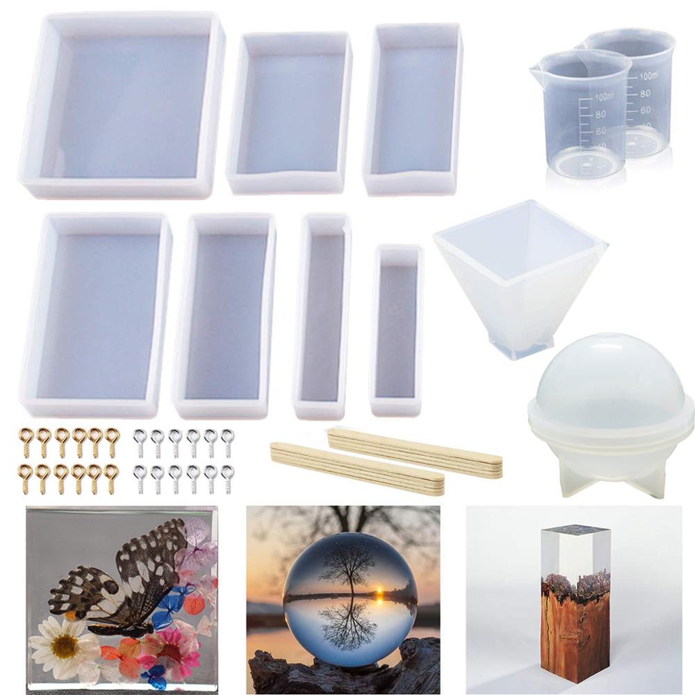 9 Pack Resin Mold Silicone Mold Casting Mold Epoxy... – Grandado