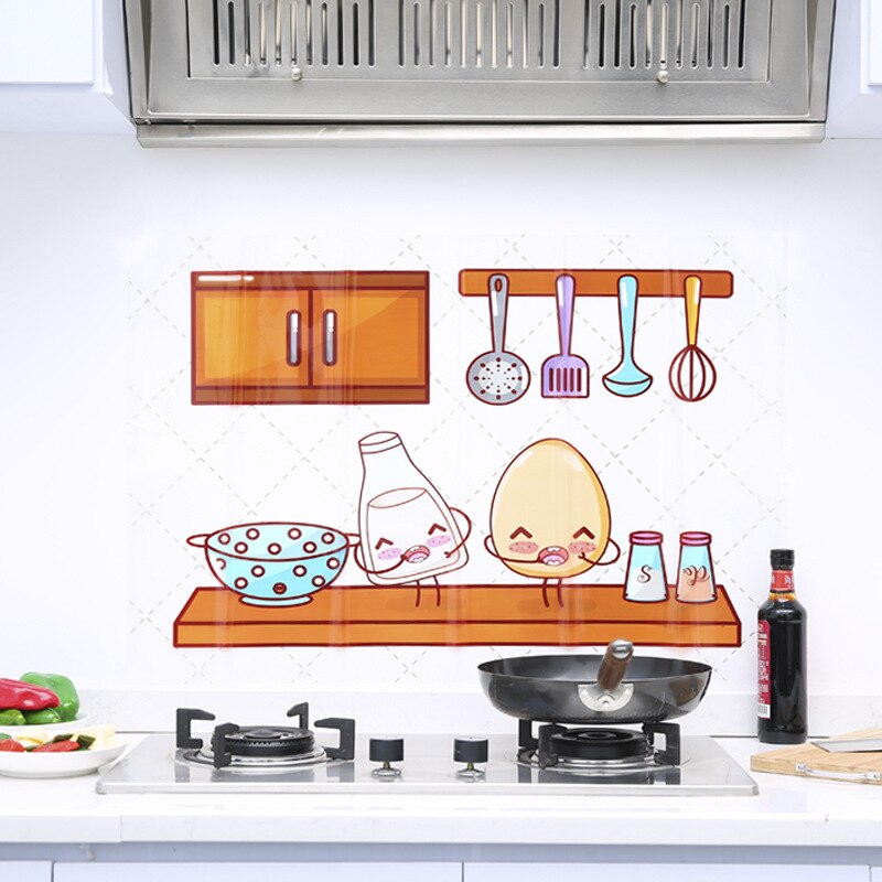 Kitchen Cartoon Self-Adhesive Oil-Proof Stickers S... – Grandado