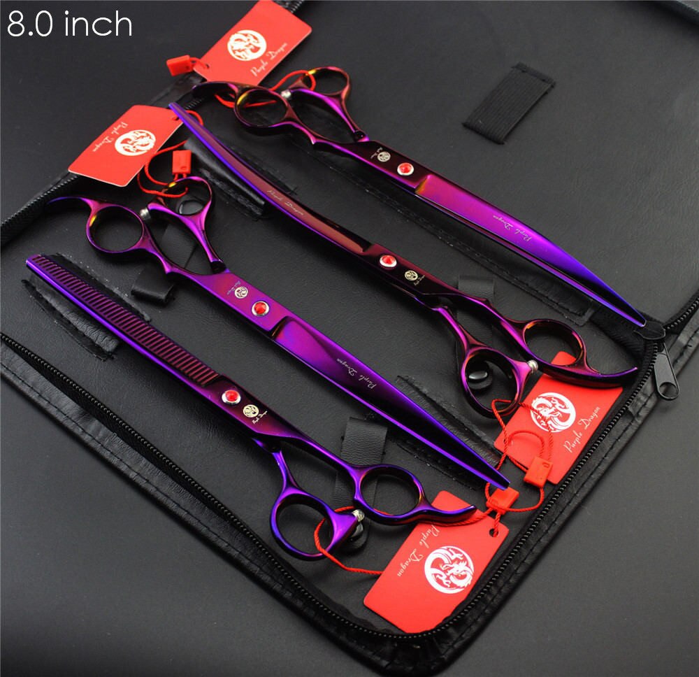 4pcs/set Pet Grooming Scissors Set 7 inch 8 inch S... – Grandado