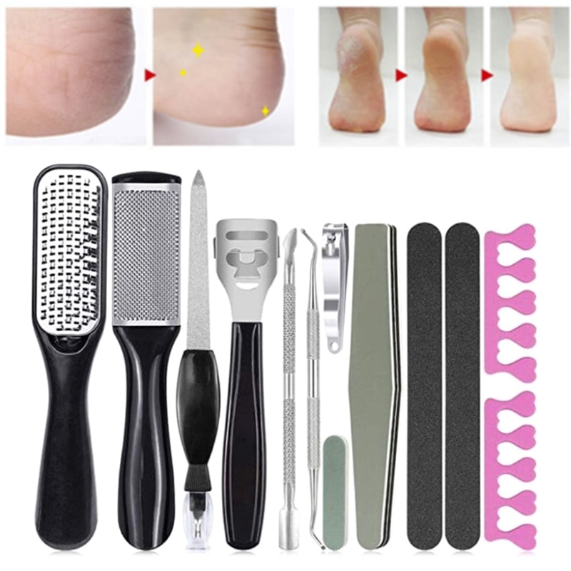 21PCS Foot File Pedicure Kit Deadskin Feet Heels T... – Vicedeal